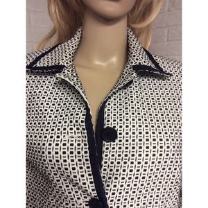 A | LINE | Jackets & Coats | A Line Black White Button Front Jacket M ...